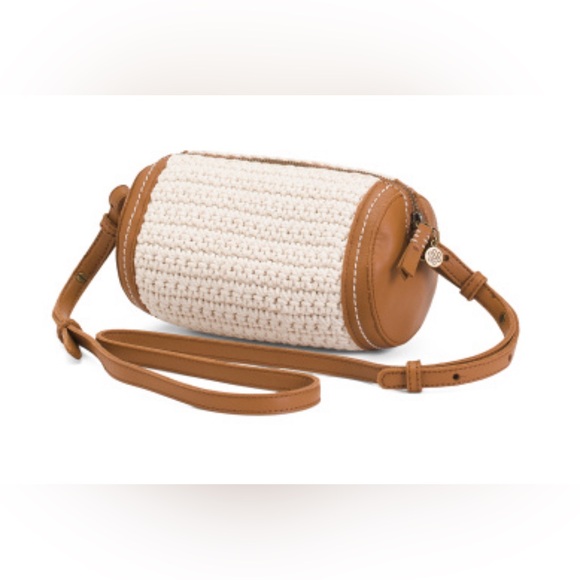 The Sak | Bags | Nwt The Sak Leather Crochet Paloma Barrel Crossbody ...
